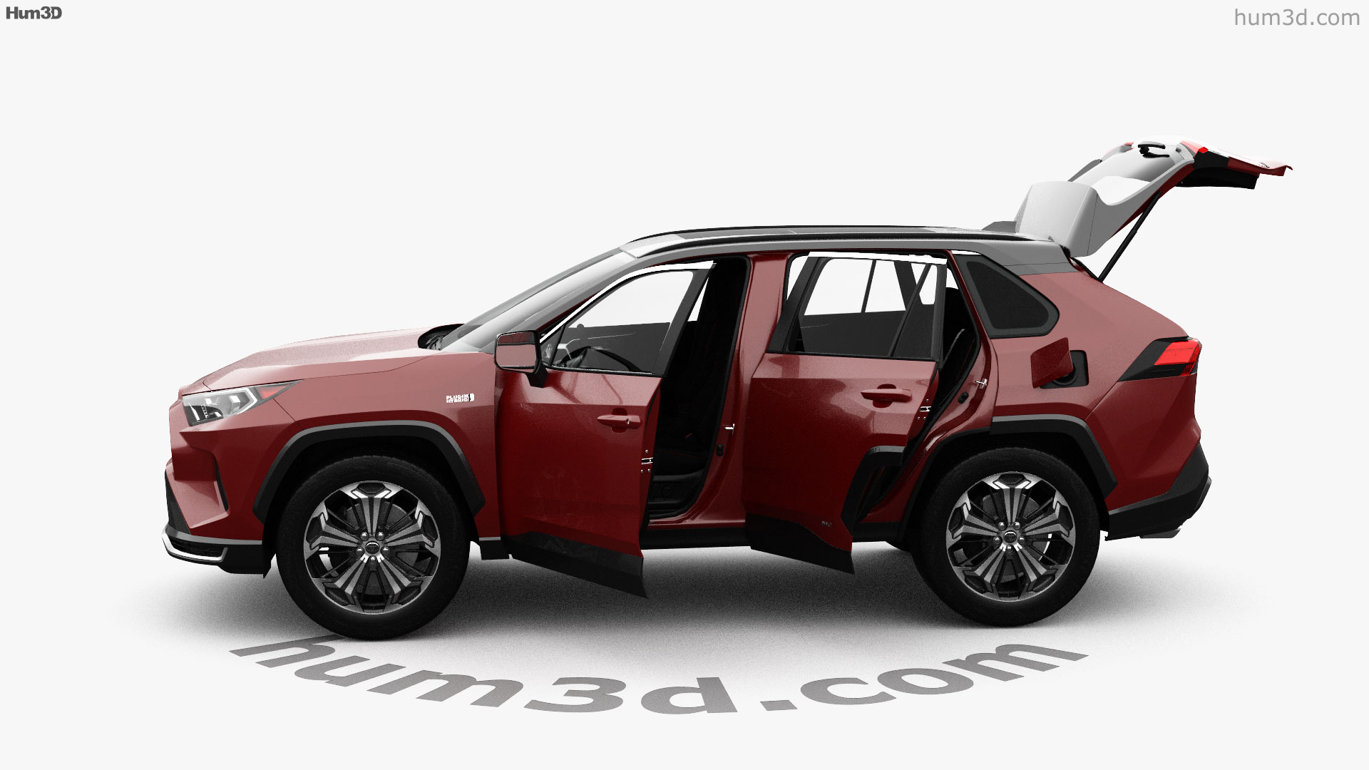 360 view of Toyota RAV4 Prime XSE with HQ interior 2023 3D model ...