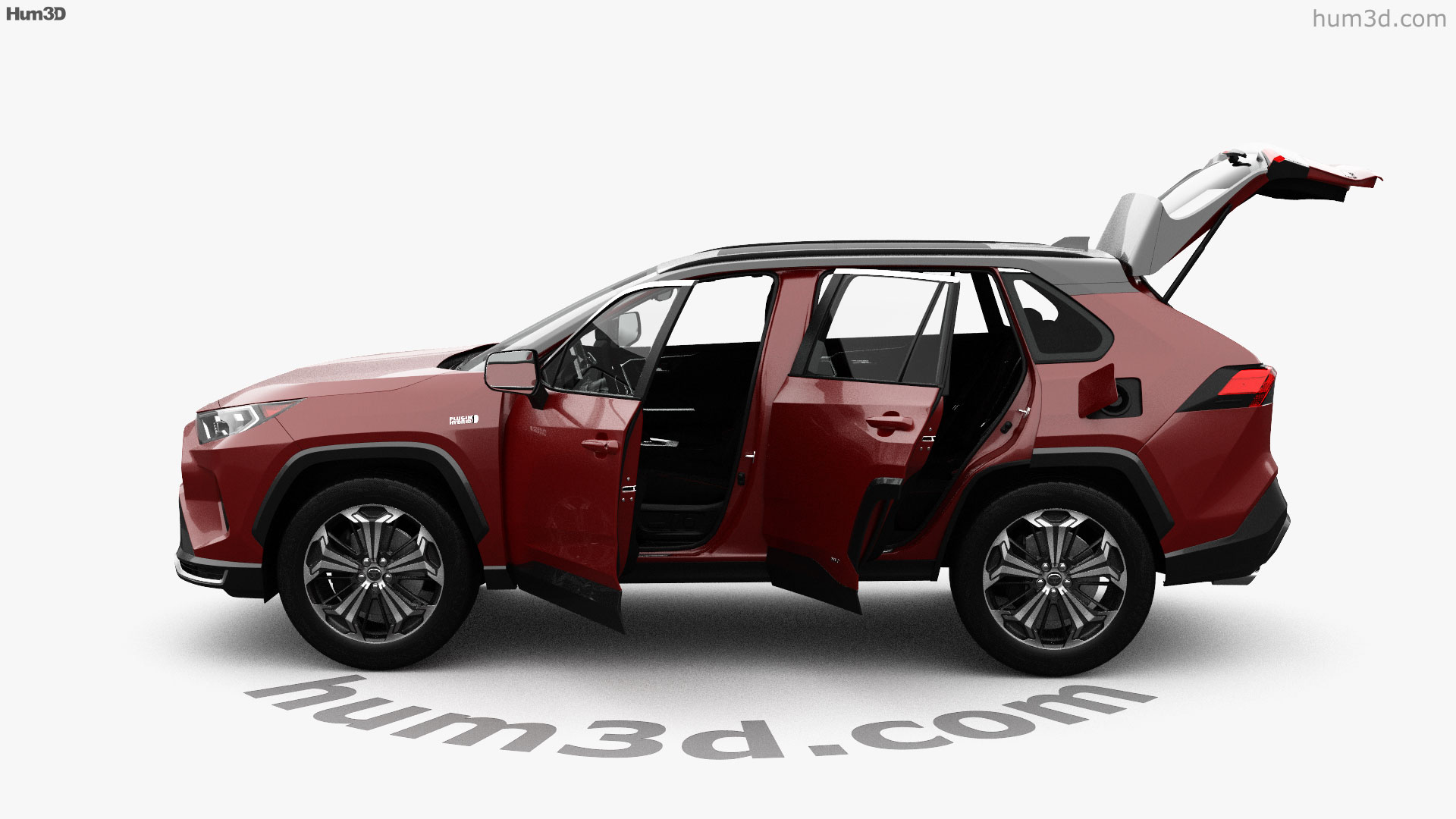 360 view of Toyota RAV4 Prime XSE with HQ interior 2023 3D model ...