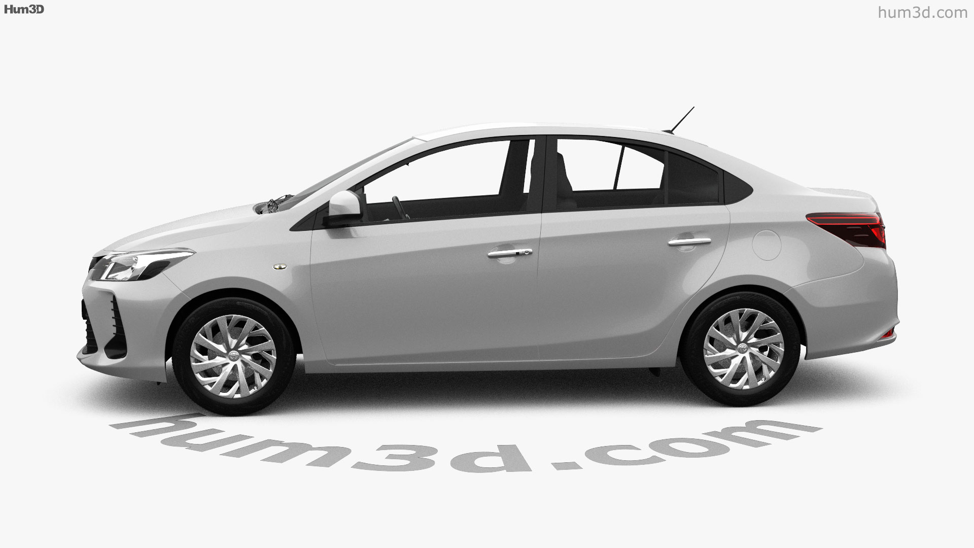 360 view of Toyota Vios CN-spec 2024 3D model - 3DModels store