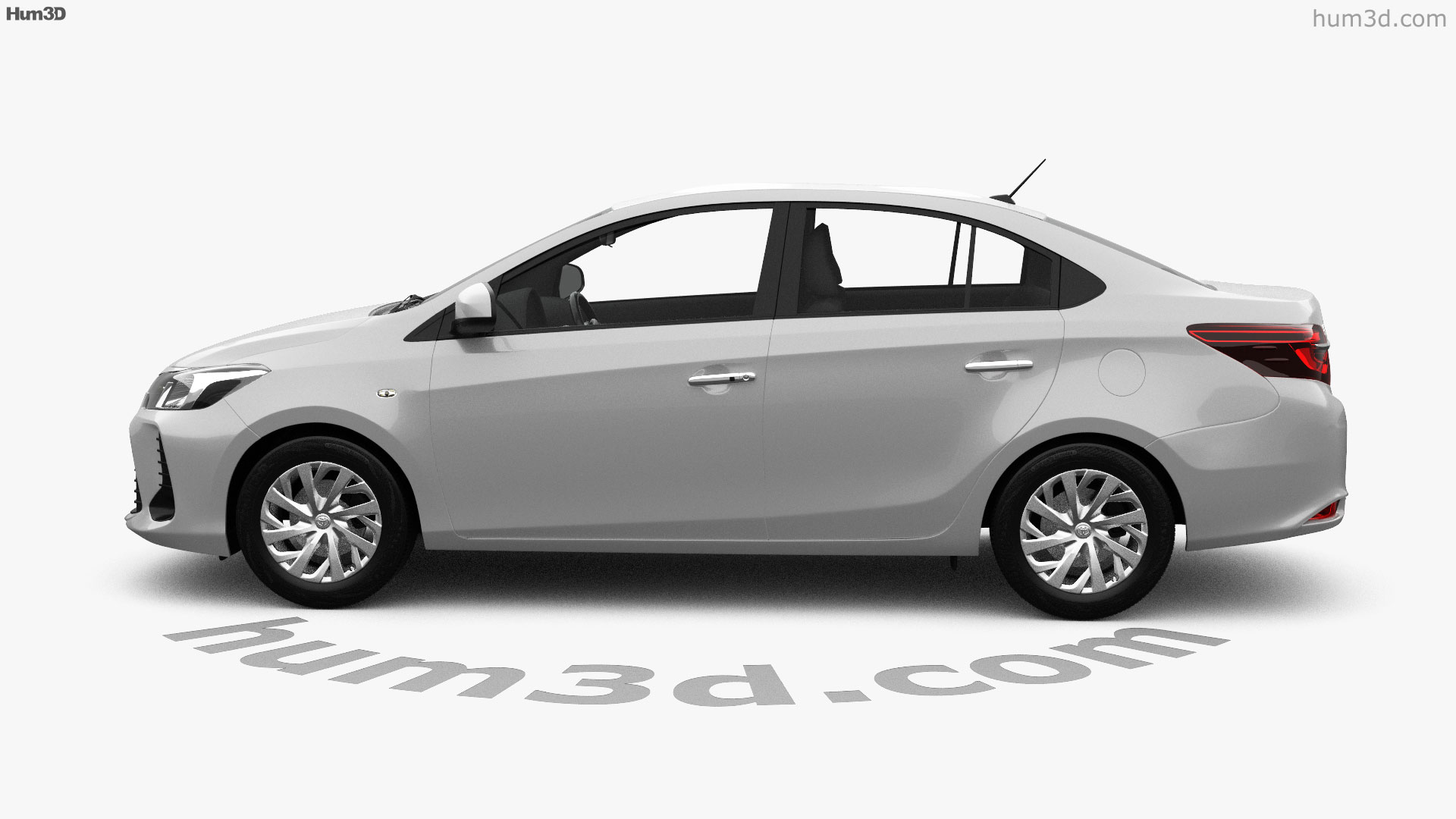 360 view of Toyota Vios CN-spec 2024 3D model - 3DModels store