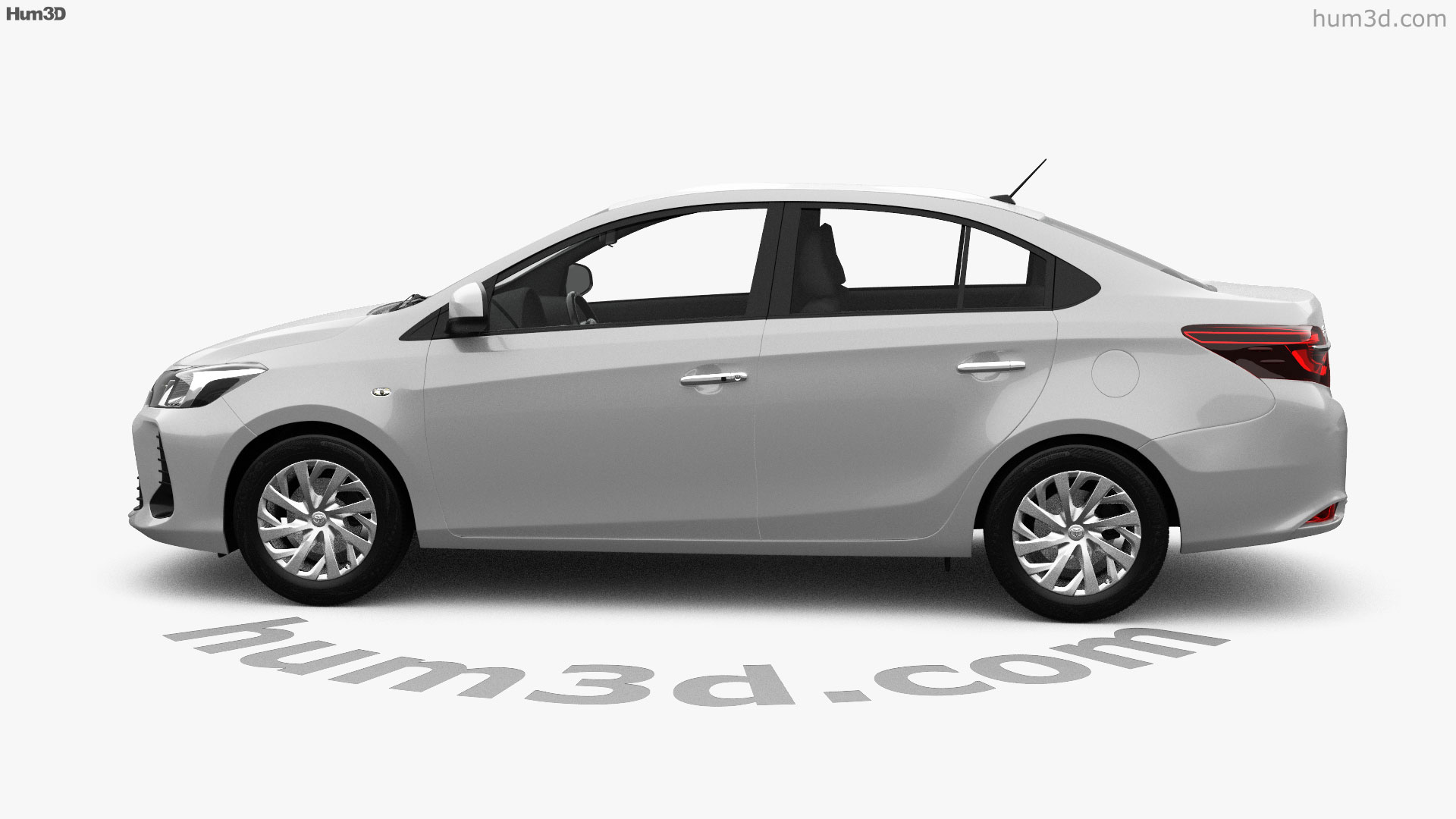 360 view of Toyota Vios CN-spec 2024 3D model - 3DModels store