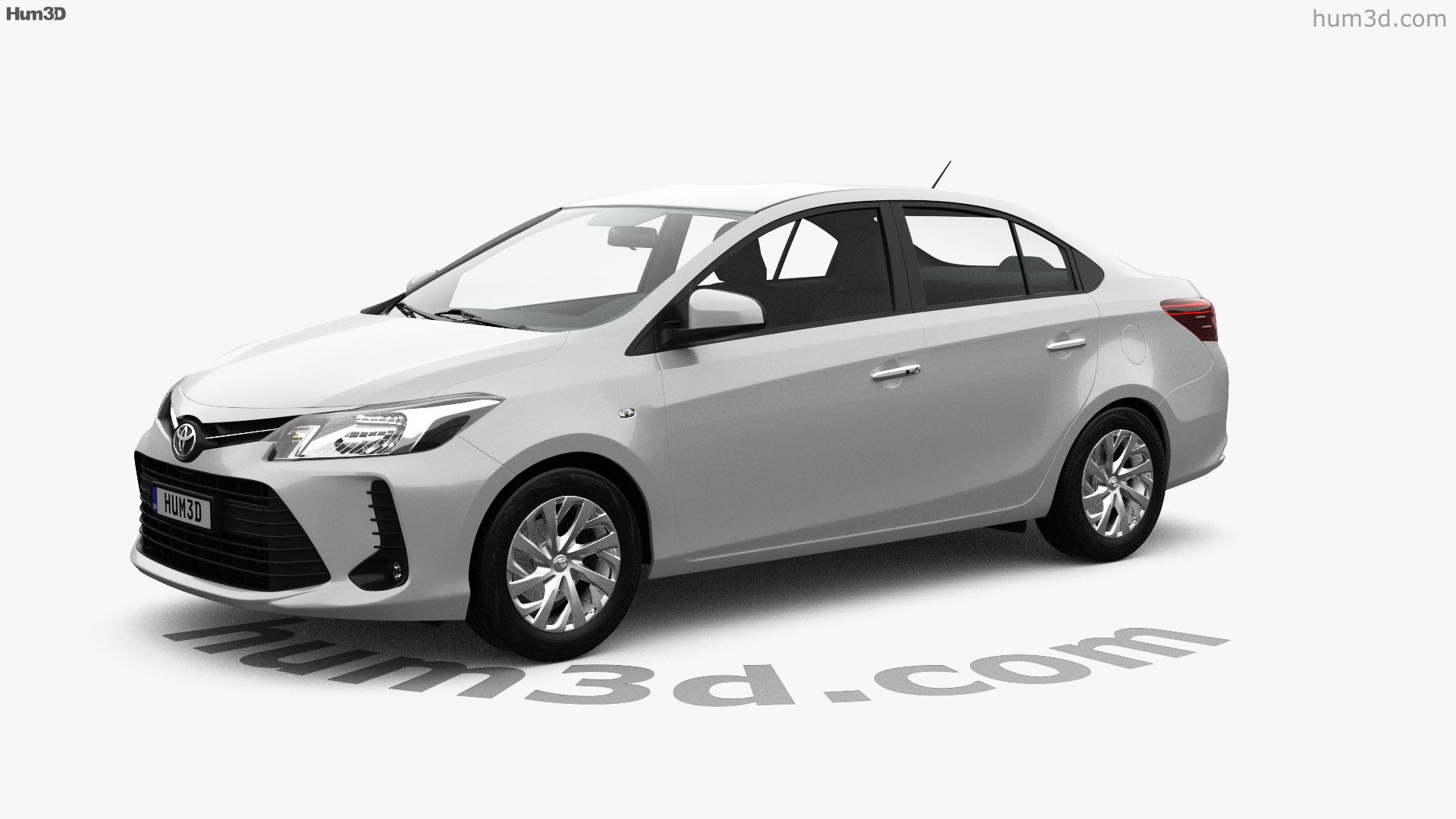 360 view of Toyota Vios CN-spec 2024 3D model - 3DModels store
