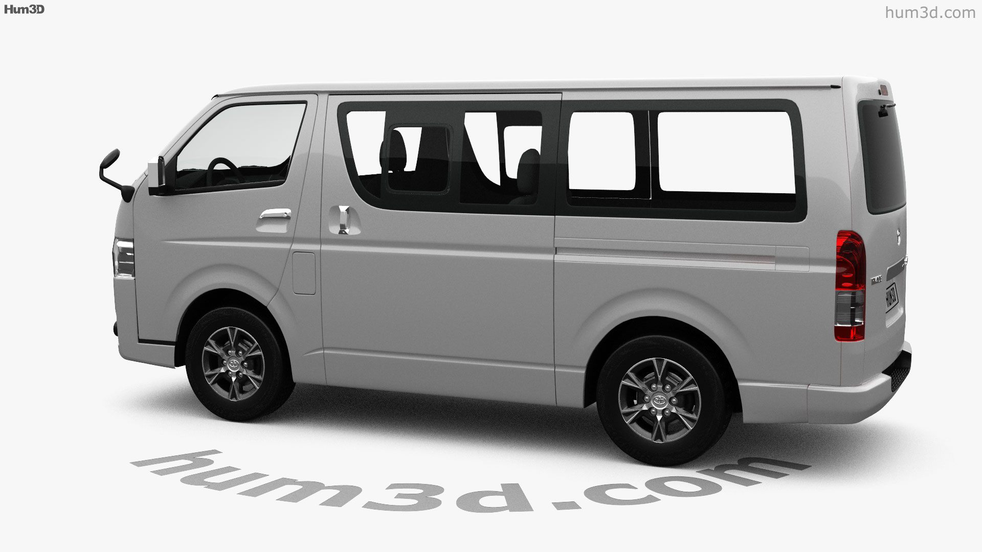 360 view of Toyota Hiace Combi SuperGL DX L1H1 2016 3D model - 3DModels ...