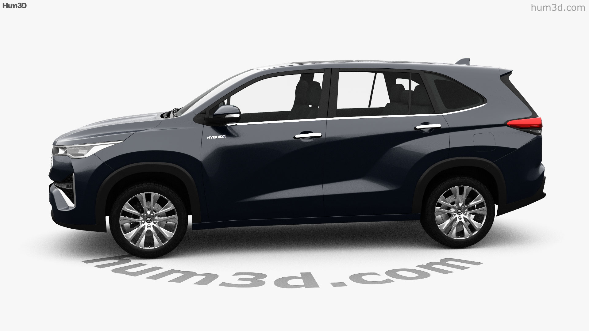 360 view of Toyota Innova Hycross 2024 3D model - 3DModels store