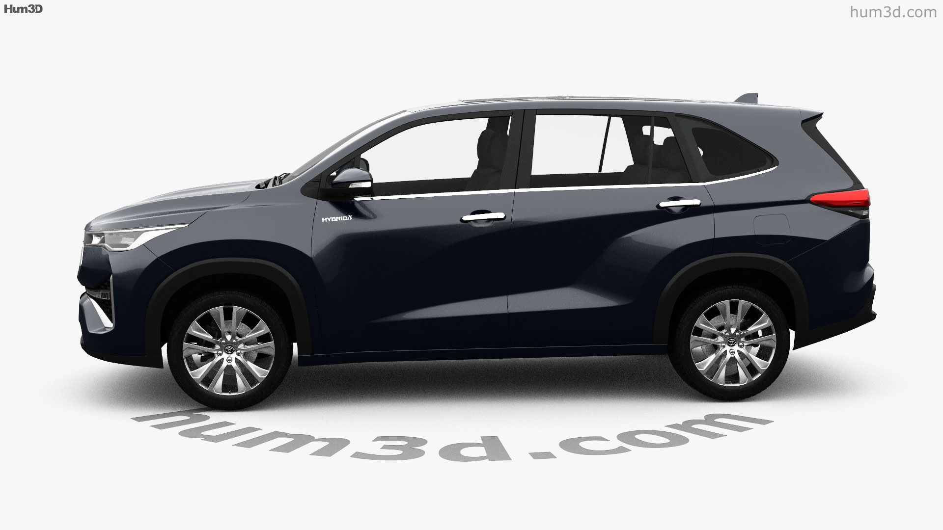 360 view of Toyota Innova Hycross 2024 3D model - 3DModels store