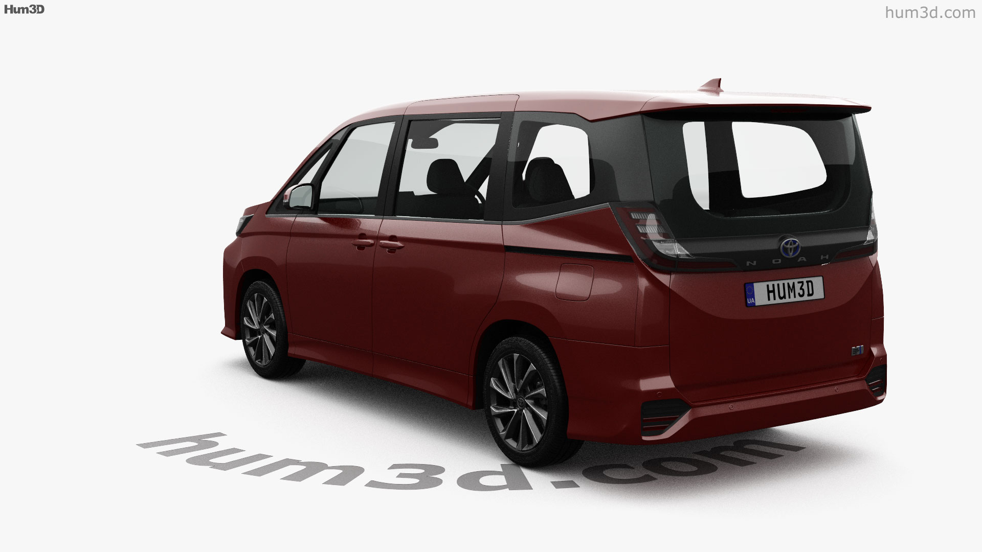 360 view of Toyota Noah SZ 2024 3D model - 3DModels store