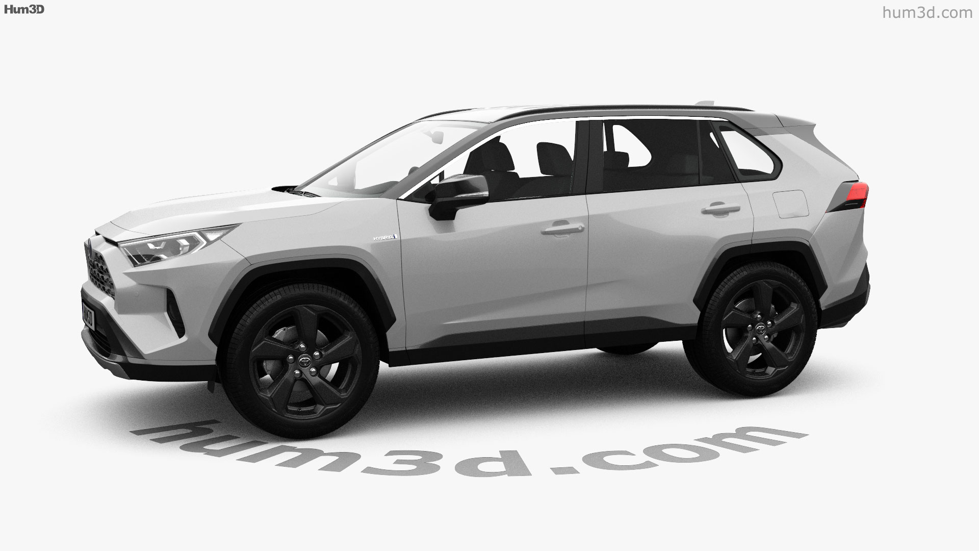 360 view of Toyota RAV4 hybrid Style 2022 3D model - 3DModels store