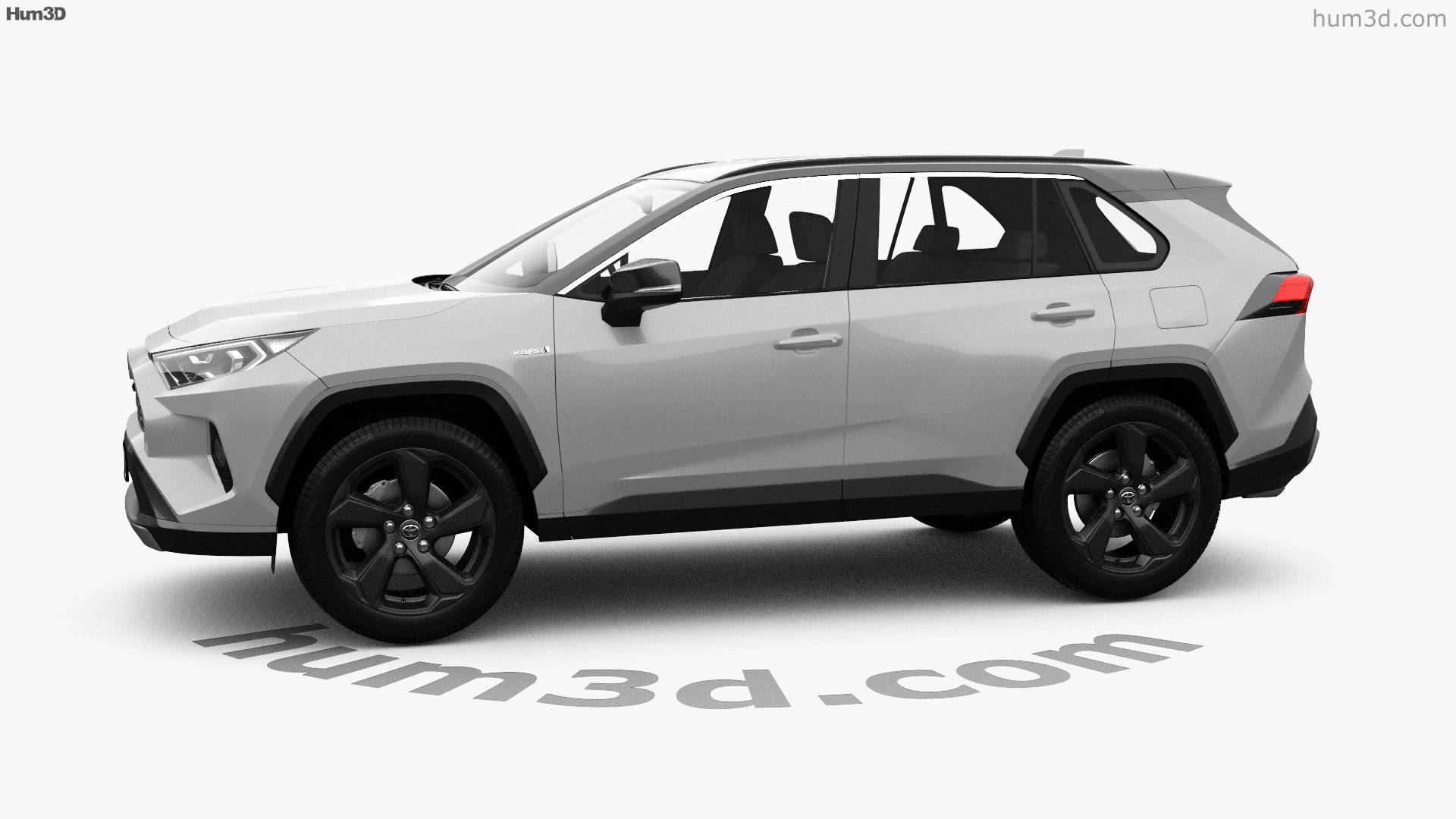 360 view of Toyota RAV4 hybrid Style 2022 3D model - 3DModels store