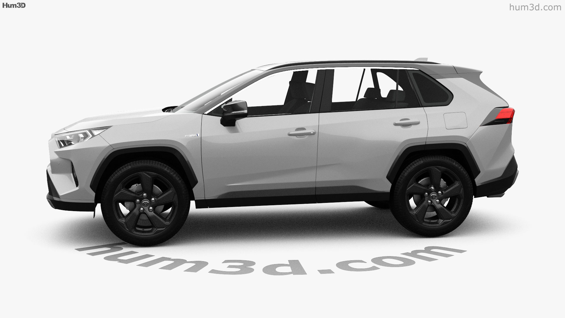 360 view of Toyota RAV4 hybrid Style 2022 3D model - 3DModels store