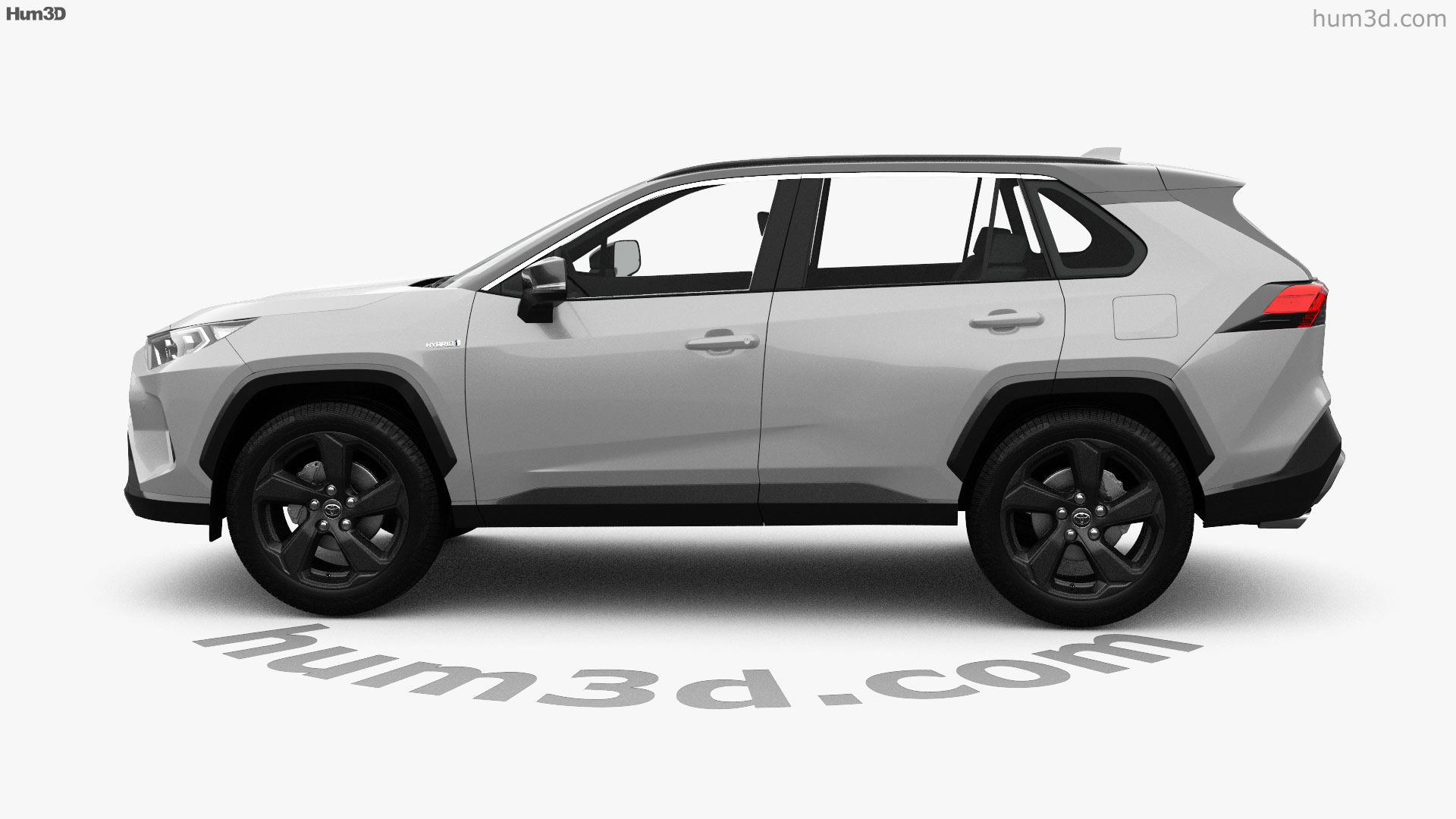 360 view of Toyota RAV4 hybrid Style 2022 3D model - 3DModels store