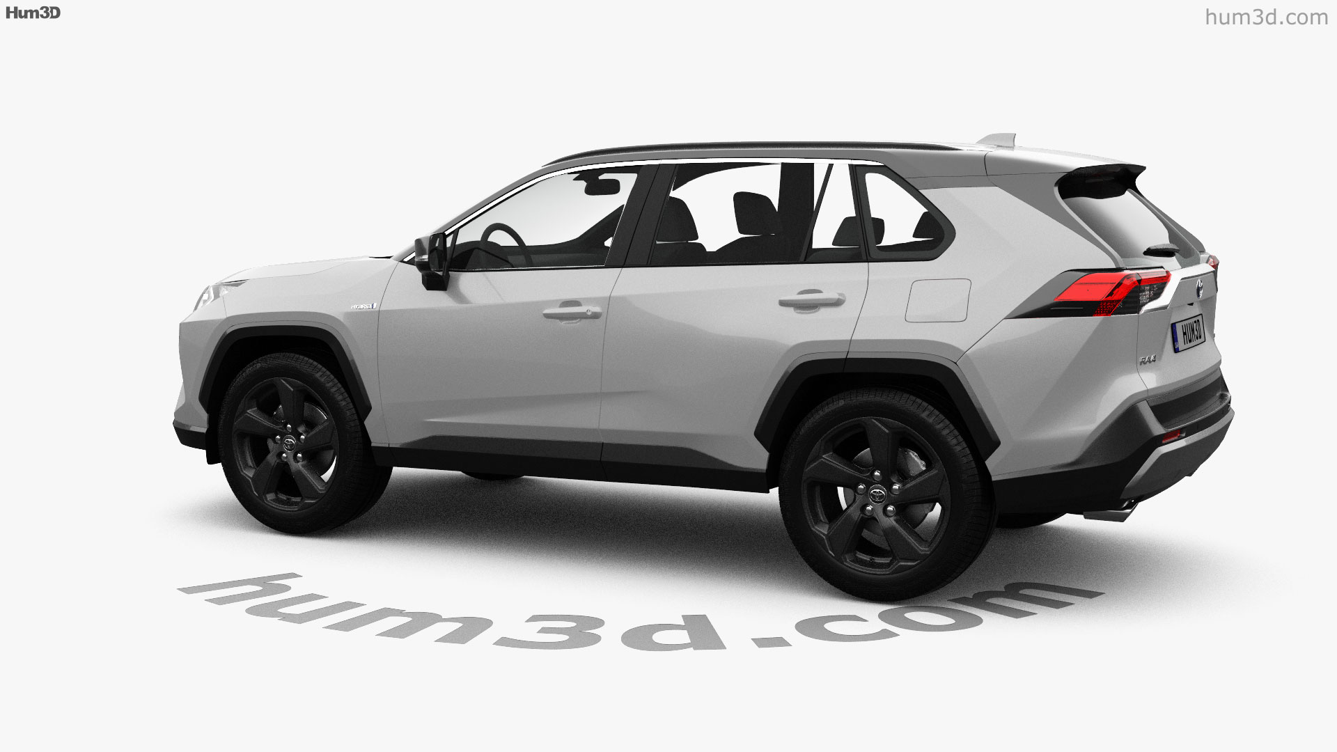360 view of Toyota RAV4 hybrid Style 2022 3D model - 3DModels store