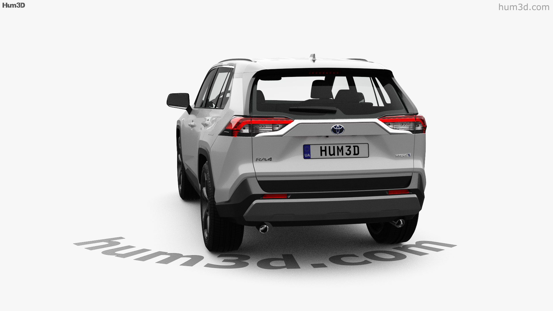 360 view of Toyota RAV4 hybrid Style 2022 3D model - 3DModels store