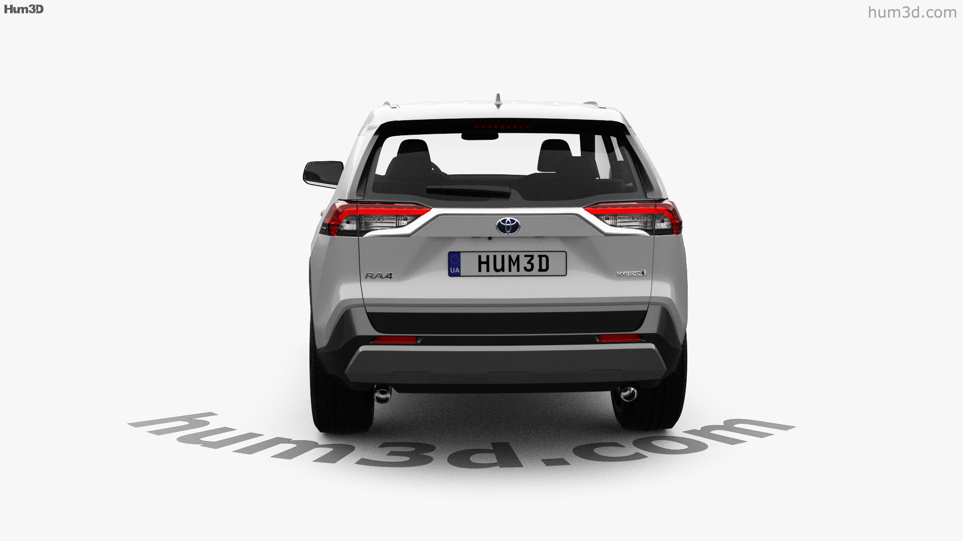 360 view of Toyota RAV4 hybrid Style 2022 3D model - 3DModels store