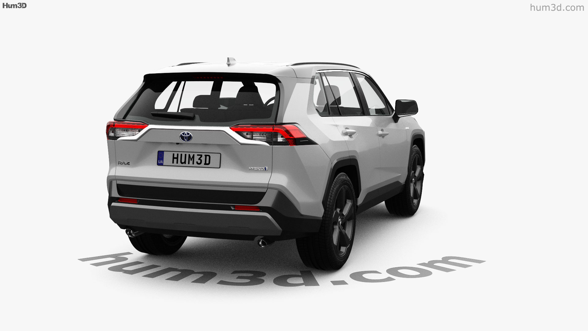 360 view of Toyota RAV4 hybrid Style 2022 3D model - 3DModels store