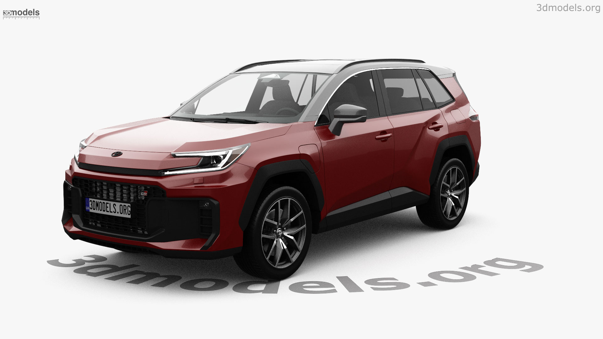 360 view of Toyota RAV4 PHEV GR Sport EU-spec 2025 3D model - 3DModels ...