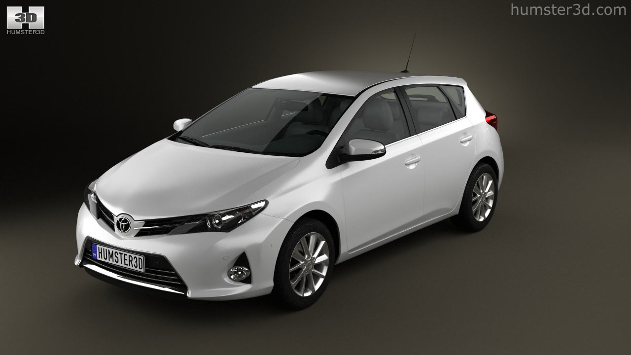 360 view of Toyota Auris hatchback 2016 3D model - 3DModels store
