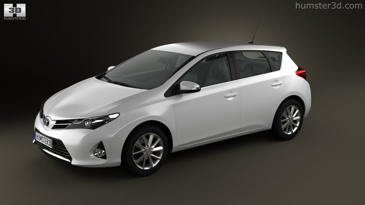 360 view of Toyota Auris hatchback 2016 3D model - 3DModels store