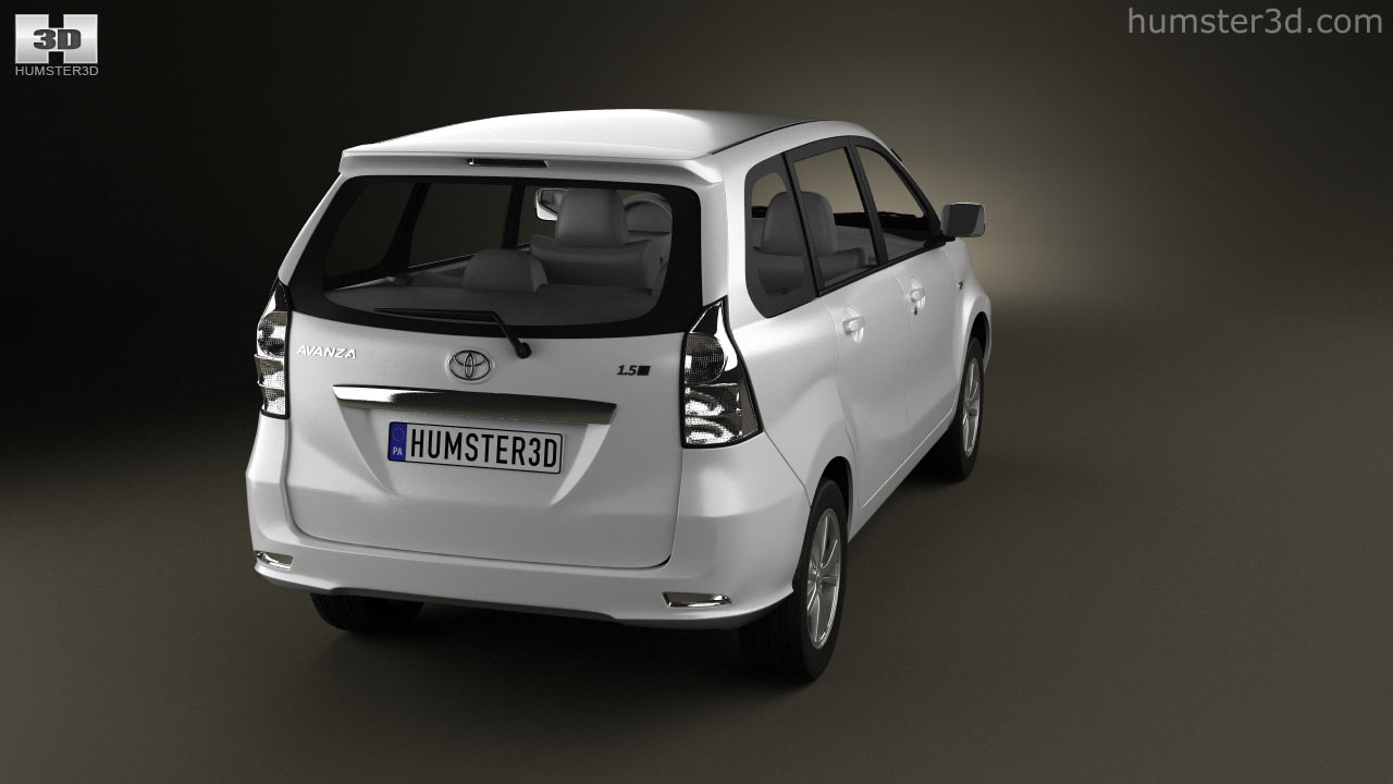 360 view of Toyota Avanza 2014 3D model - 3DModels store