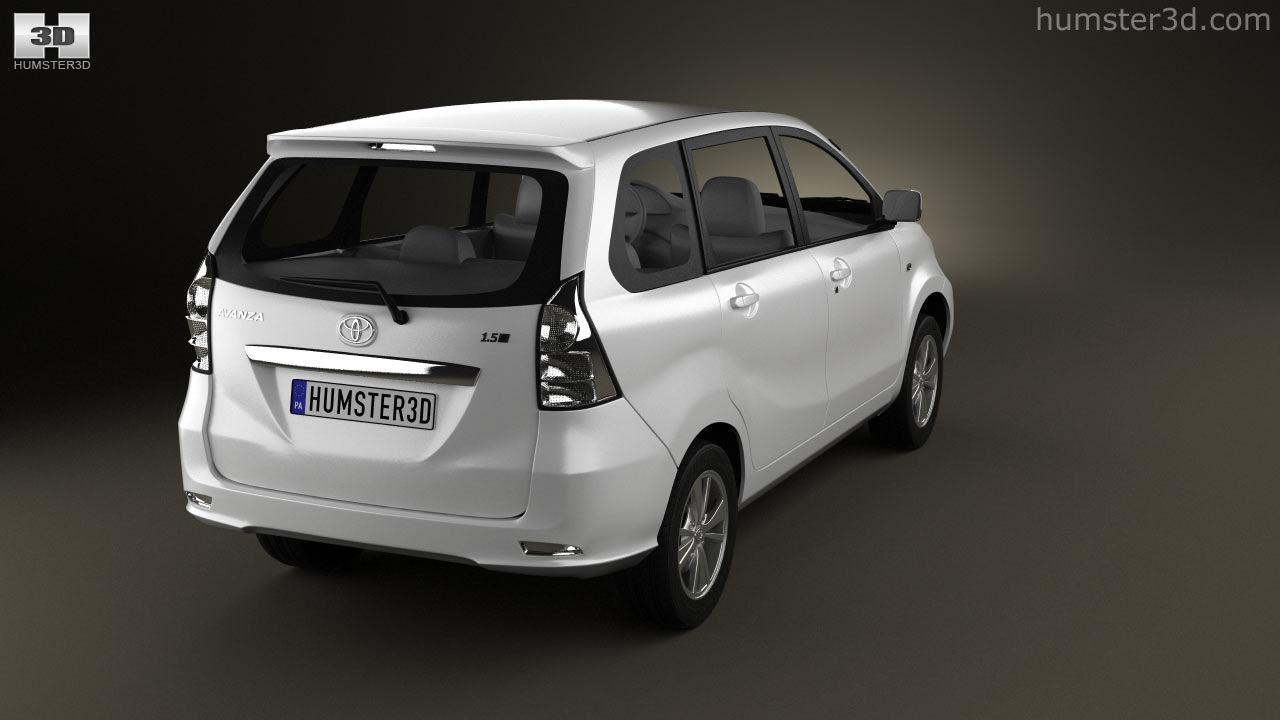 360 view of Toyota Avanza 2014 3D model - 3DModels store