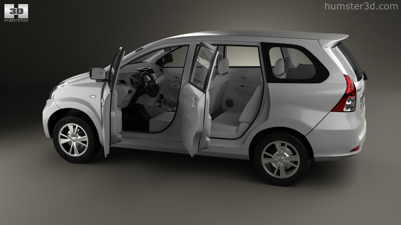 360 view of Toyota Avanza with HQ interior 2014 3D model - 3DModels store