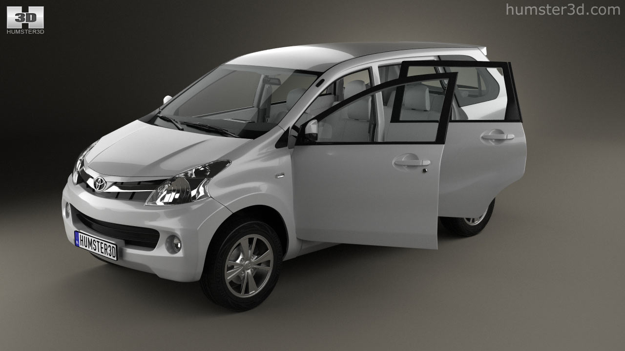 360 view of Toyota Avanza with HQ interior 2014 3D model - 3DModels store