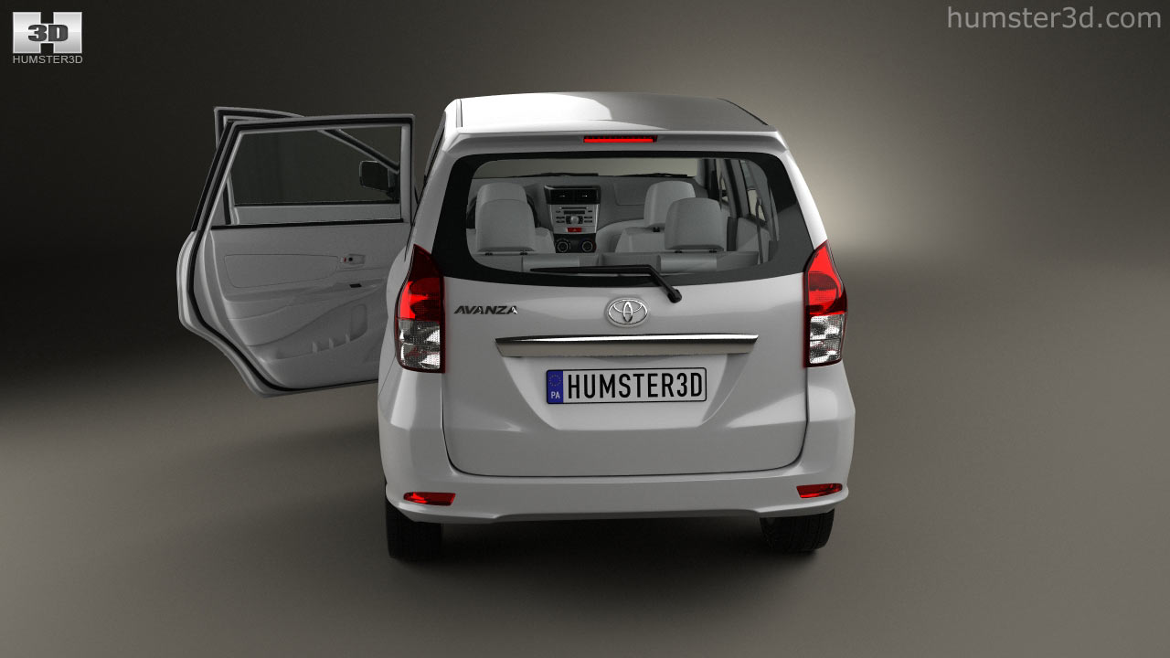 360 view of Toyota Avanza with HQ interior 2014 3D model - 3DModels store