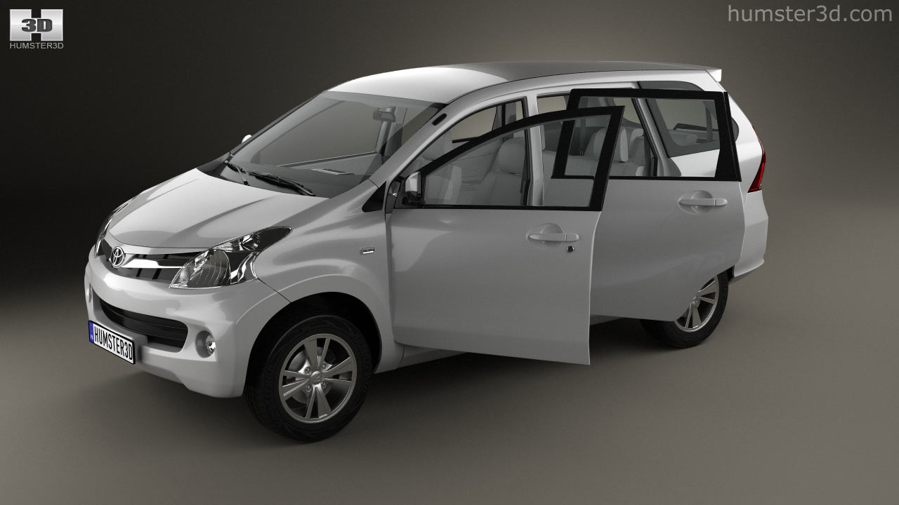 360 view of Toyota Avanza with HQ interior 2014 3D model - 3DModels store