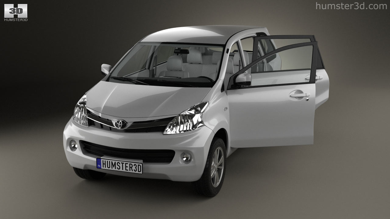360 view of Toyota Avanza with HQ interior 2014 3D model - 3DModels store