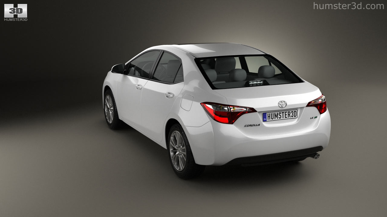 360 view of Toyota Corolla LE Eco US 2015 3D model - 3DModels store