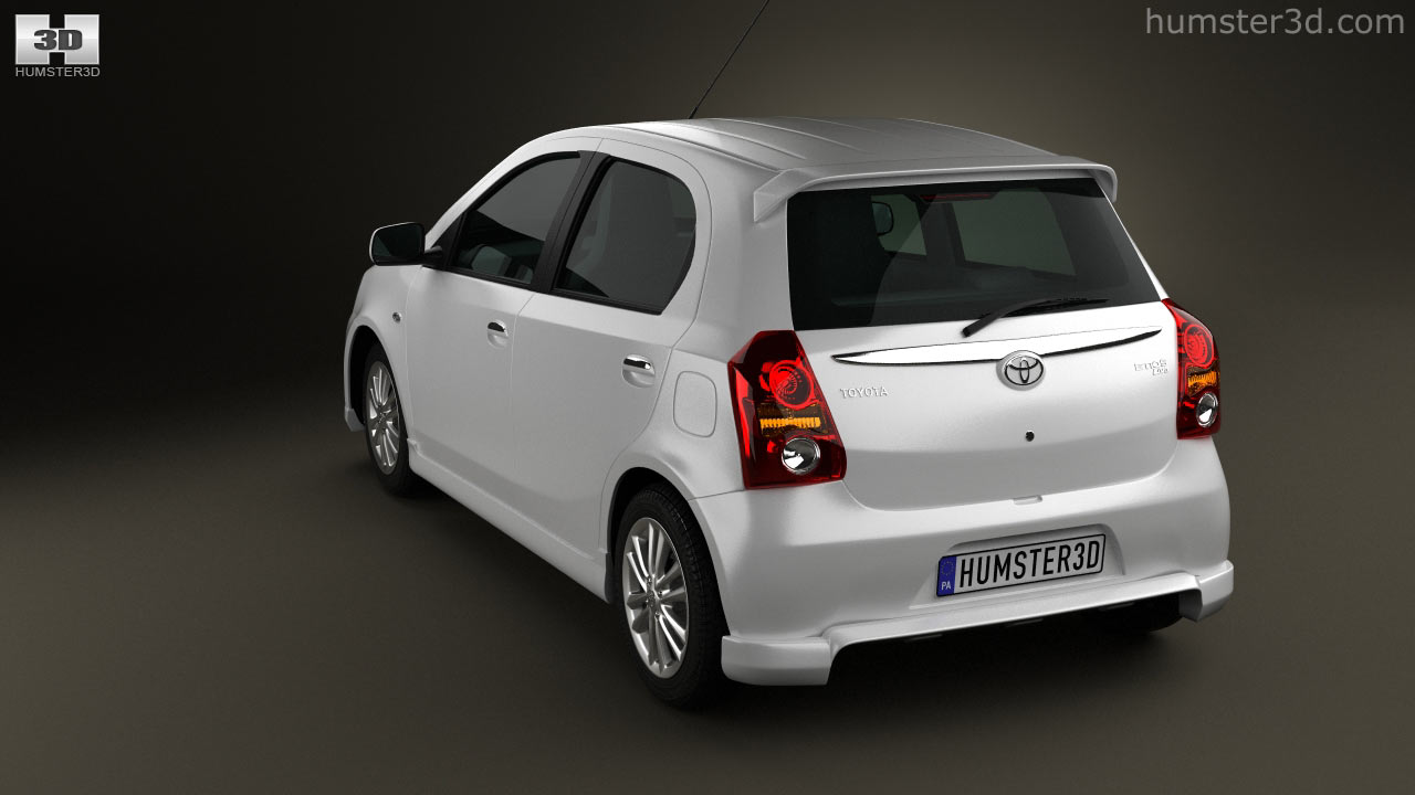 360 view of Toyota Etios Liva 2014 3D model - 3DModels store
