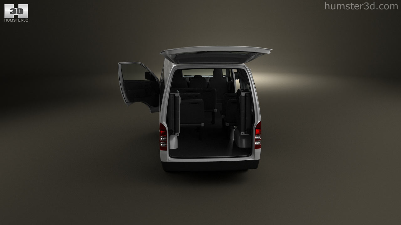 360 view of Toyota HiAce Super Long Wheel Base with HQ interior 2014 3D ...