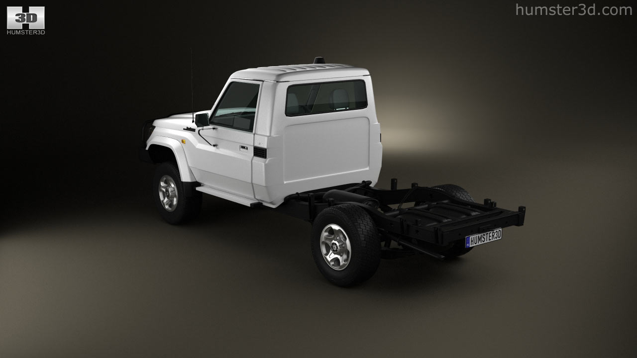 360 view of Toyota Land Cruiser (J70) Cab Chassis GXL 2013 3D model ...