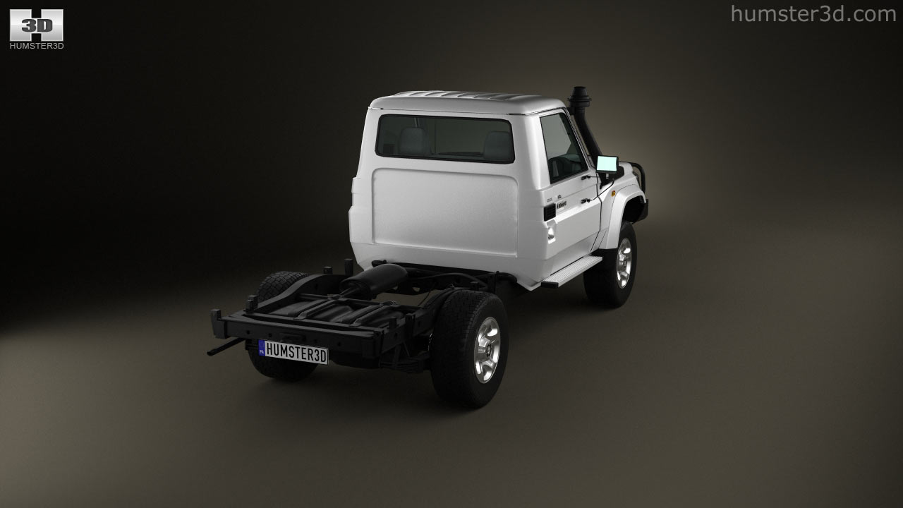 360 view of Toyota Land Cruiser (J70) Cab Chassis GXL 2013 3D model ...