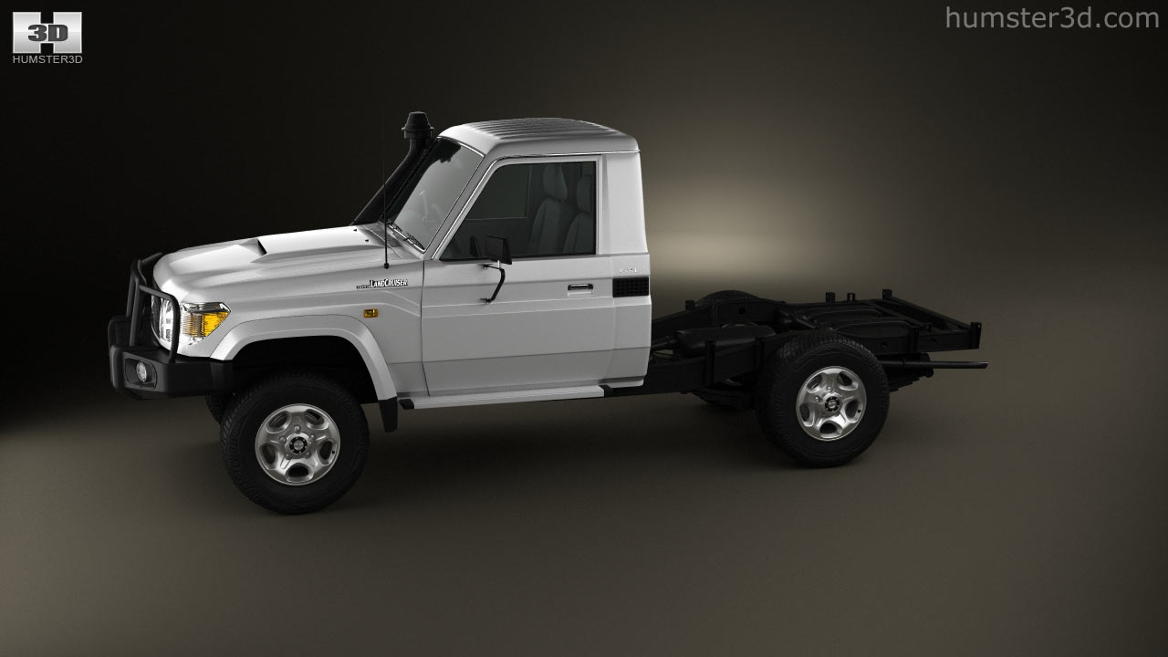 360 view of Toyota Land Cruiser (J70) Cab Chassis GXL 2013 3D model ...