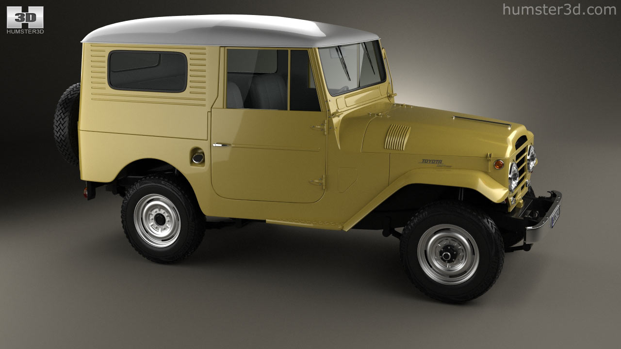 360 view of Toyota Land Cruiser (J20) hardtop 1955 3D model - 3DModels ...