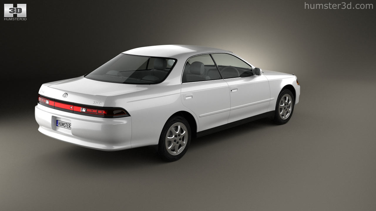 360 view of Toyota Mark II (X90) 1996 3D model - 3DModels store