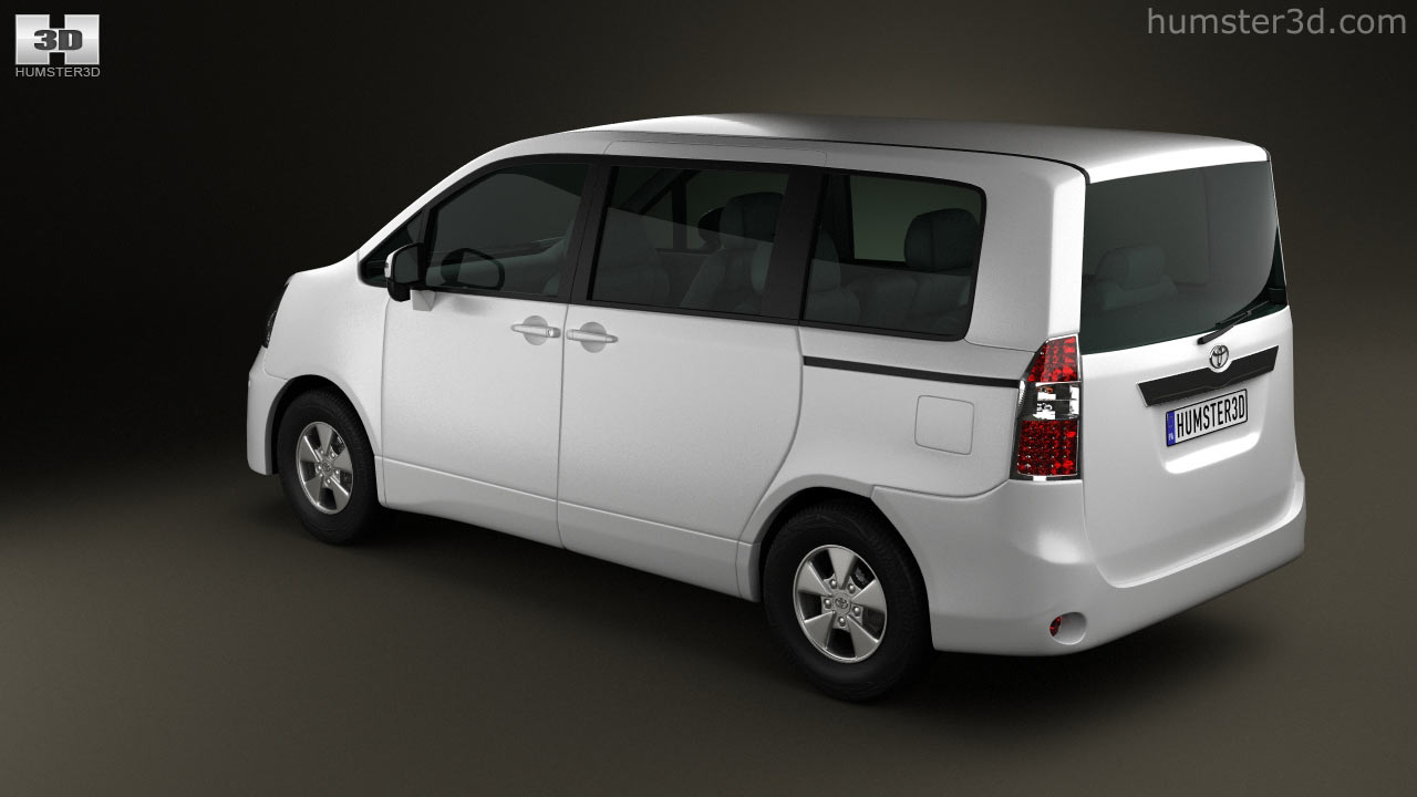 360 view of Toyota Noah (Voxy) 2012 3D model - 3DModels store