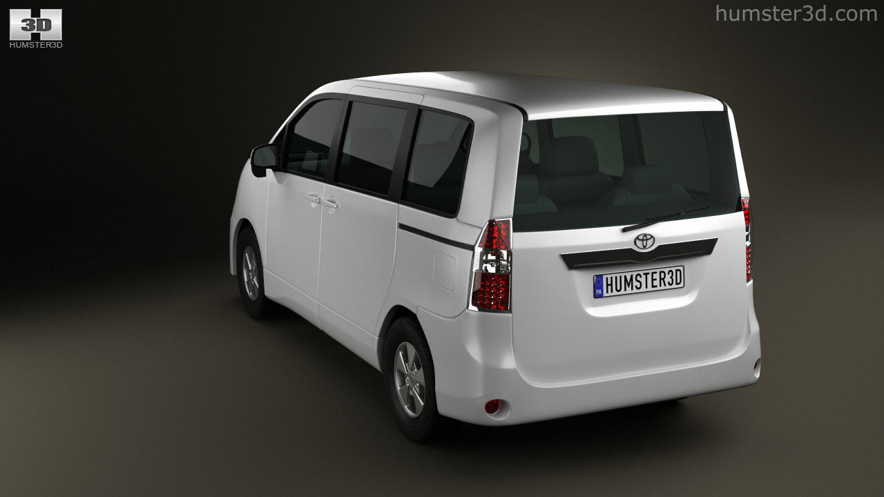 360 view of Toyota Noah (Voxy) 2012 3D model - 3DModels store