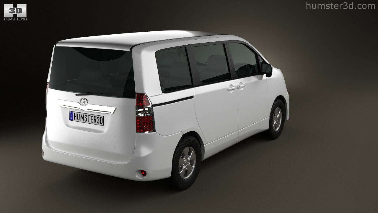 360 view of Toyota Noah (Voxy) 2012 3D model - 3DModels store