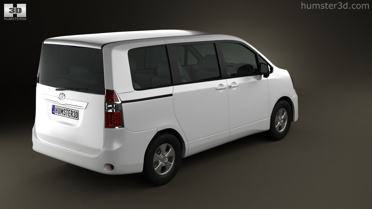 360 view of Toyota Noah (Voxy) 2012 3D model - 3DModels store
