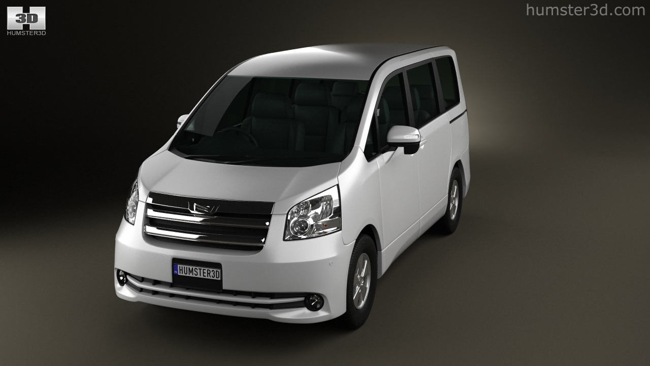 360 view of Toyota Noah (Voxy) 2012 3D model - 3DModels store