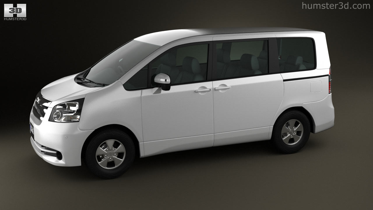 360 view of Toyota Noah (Voxy) 2012 3D model - 3DModels store