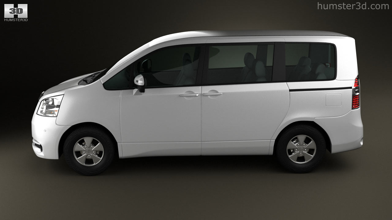 360 view of Toyota Noah (Voxy) 2012 3D model - 3DModels store