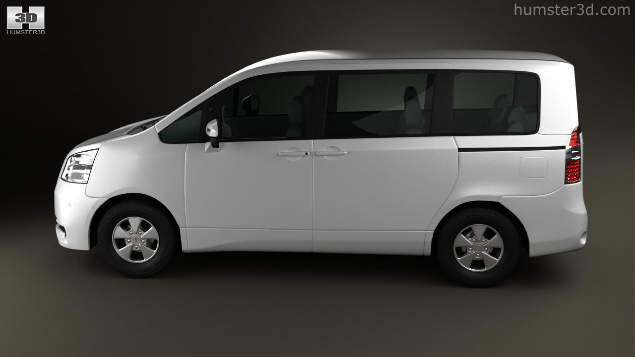 360 view of Toyota Noah (Voxy) 2012 3D model - 3DModels store