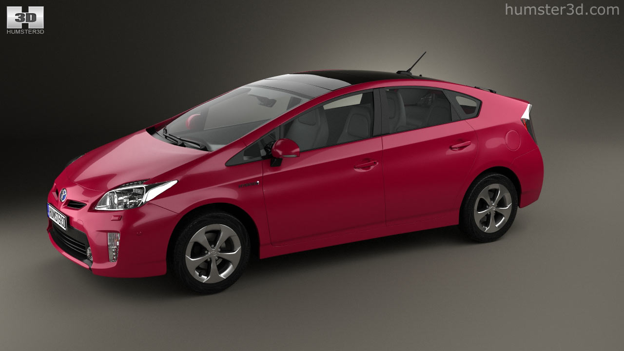 360 view of Toyota Prius (XW30) 2014 3D model - 3DModels store