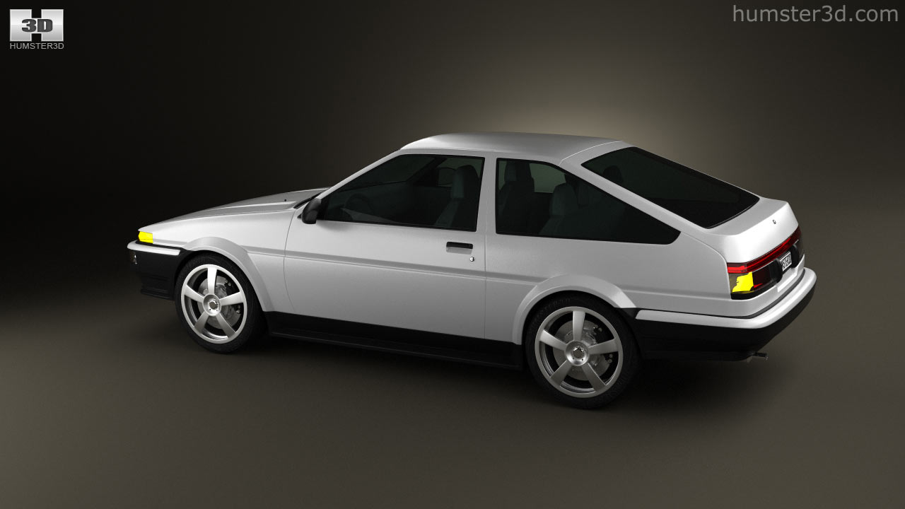 360 view of Toyota Sprinter Trueno AE86 3-door 1985 3D model - 3DModels ...