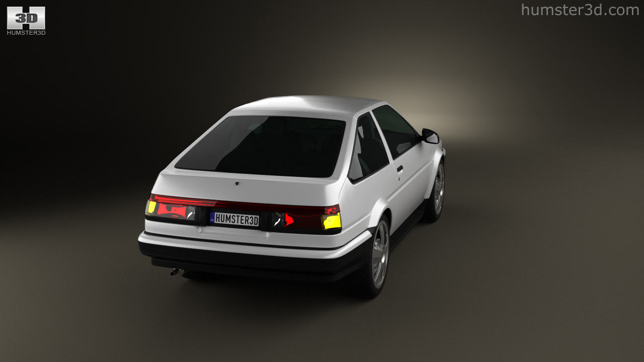 360 view of Toyota Sprinter Trueno AE86 3-door 1985 3D model - 3DModels ...