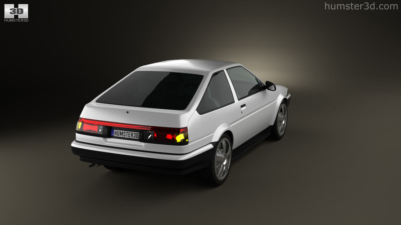 360 view of Toyota Sprinter Trueno AE86 3-door 1985 3D model - 3DModels ...