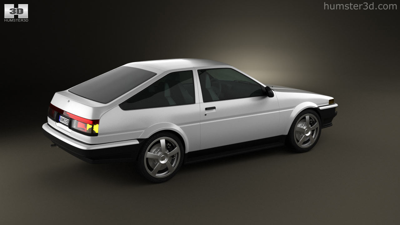 360 view of Toyota Sprinter Trueno AE86 3-door 1985 3D model - 3DModels ...