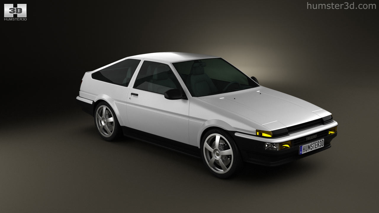 360 view of Toyota Sprinter Trueno AE86 3-door 1985 3D model - 3DModels ...